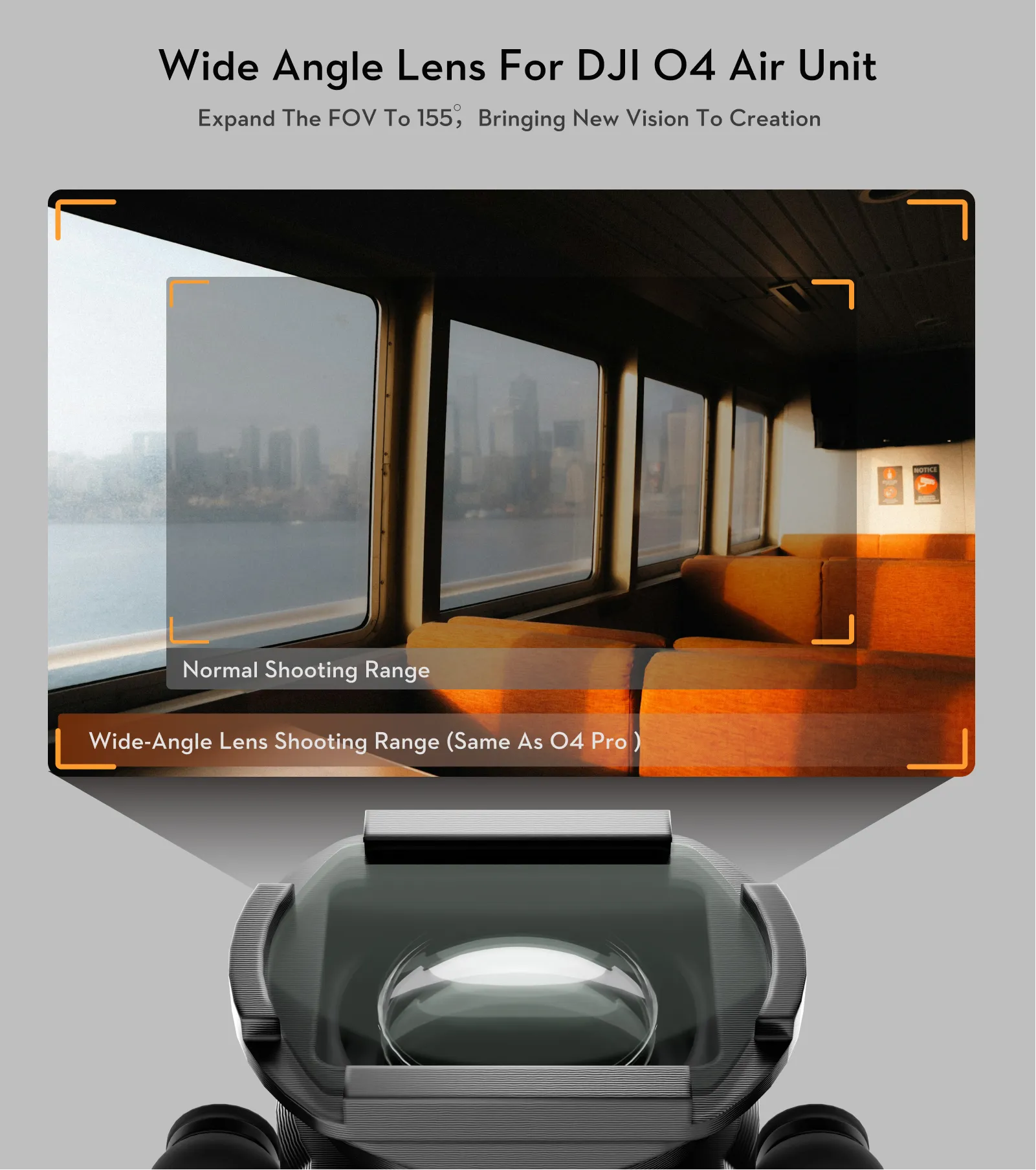 Flywoo DJI O4 Lite Wide-Angle Lens 155° - FpvGuru